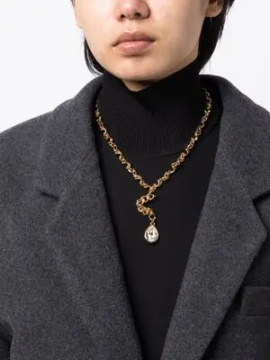 STERLING KING Twisted Crystal Pendant Necklace