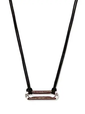 Lauren Rubinski Diamond Cord Necklace - Black
