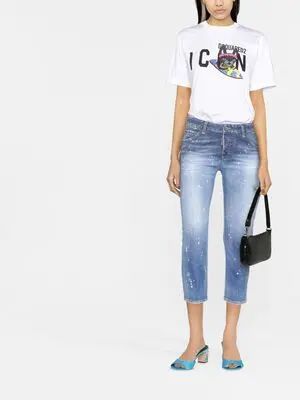 Dsquared2 Cropped Skinny Jeans