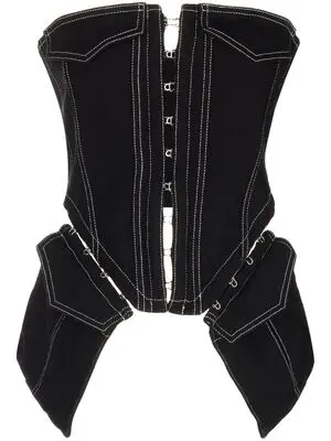 DION LEE Pocket Denim Corset