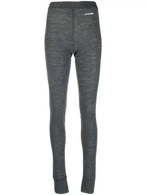 JIL SANDER Melange Effect Leggings - Grey