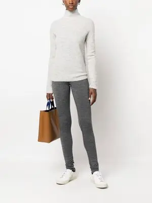 JIL SANDER Melange Effect Leggings - Grey