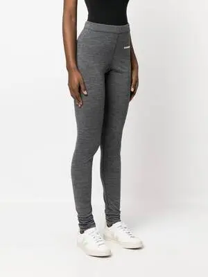 JIL SANDER Melange Effect Leggings - Grey