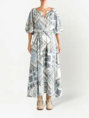 Etro Geometric Print Calf-length Skirt