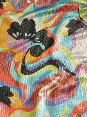 Etro Abstract Printed Racerback Top