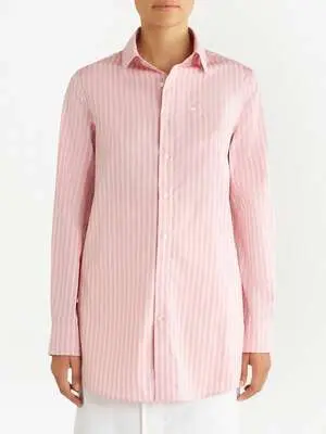 Etro Embroidered-logo Striped Shirt