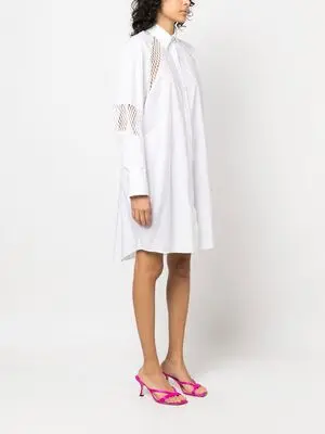 MSGM Shirt Mini Dress - White