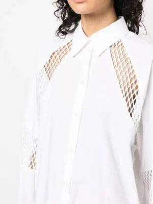 MSGM Shirt Mini Dress - White