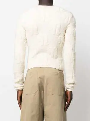 Nanushka Chunky V-neck Wool Blend Sweater