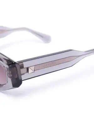 Valentino Garavani Rockstud Irregular Sunglasses - Grey