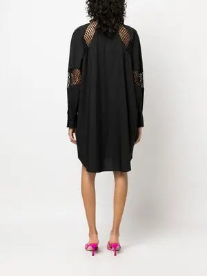 MSGM Shirt Mini Dress - Black