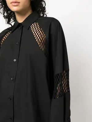 MSGM Shirt Mini Dress - Black