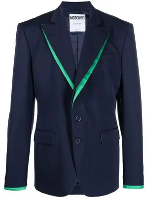 Moschino Single-breasted Tailored Blazer - Blue