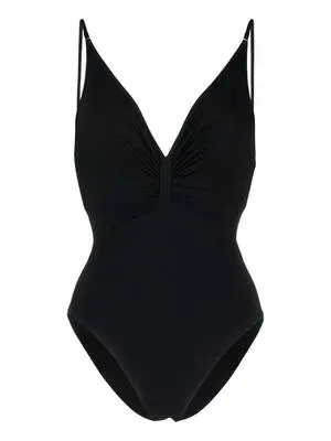 Zimmermann Clover Ruched-detail Swimsuit - Black