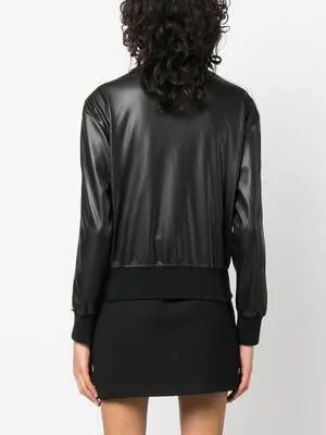 Palm Angels Faux-leather Bomber Jacket