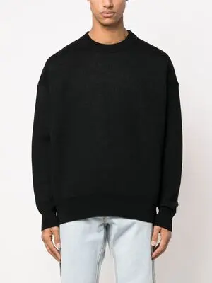 Palm Angels Palm Tree Intarsia-knit Wool Sweater - Black