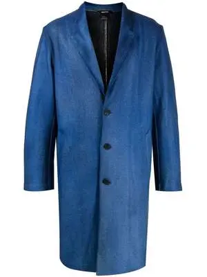 Avant Toi Painted-effect Merino-wool Overcoat
