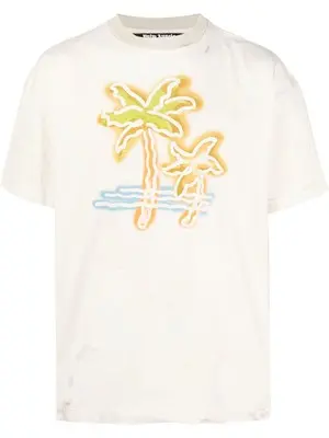 Palm Angels Logo-print Cotton T-shirt