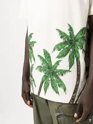 Palm Angels Palm-print Cotton T-shirt