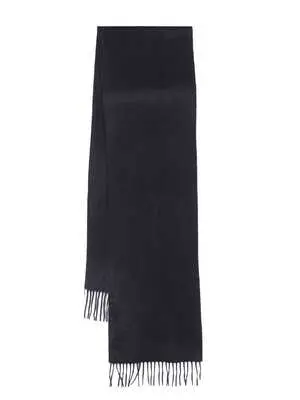 ASPINAL OF LONDON Knitted Cashmere Scarf - Blue