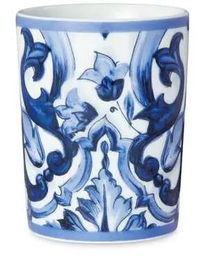 Dolce & Gabbana Blu Mediterraneo Porcelain Wine Glass - White