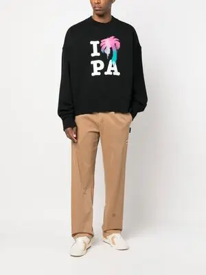 Palm Angels I Love Pa Crewneck Sweatshirt