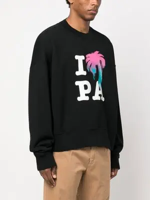 Palm Angels I Love Pa Crewneck Sweatshirt