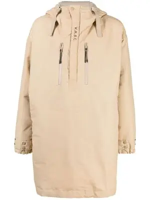 WHITE MOUNTAINEERING Half Zip-up Padded Coat - Brown