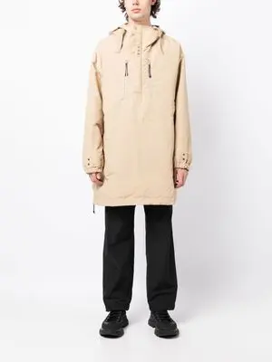 WHITE MOUNTAINEERING Half Zip-up Padded Coat - Brown