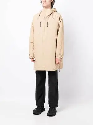 WHITE MOUNTAINEERING Half Zip-up Padded Coat - Brown