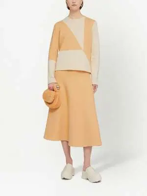 JIL SANDER Colour-block Knit Jumper - Orange