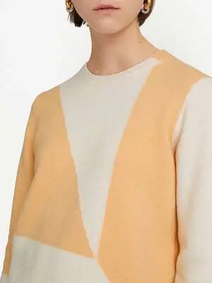 JIL SANDER Colour-block Knit Jumper - Orange
