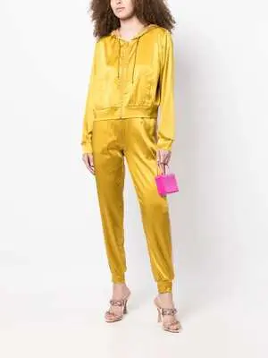 Carine Gilson Tapered Silk Trousers