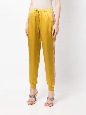 Carine Gilson Tapered Silk Trousers