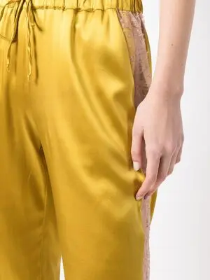 Carine Gilson Tapered Silk Trousers