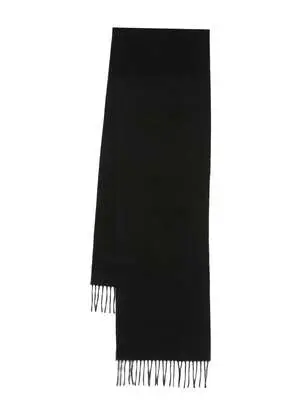 ASPINAL OF LONDON Knitted Cashmere Scarf - Black