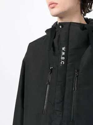 WHITE MOUNTAINEERING Half Zip-up Padded Coat - Black