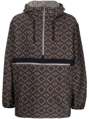WHITE MOUNTAINEERING Geometric Pattern Half-zipped Jacket