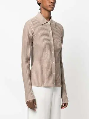 Co Ribbed-knit Cashmere Cardigan