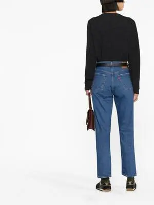 LEVI'S 501 Cropped Straight-leg Jeans - Blue