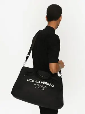 Dolce & Gabbana Logo-lettering Holdall - Black