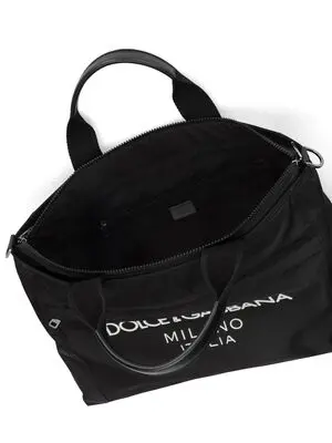 Dolce & Gabbana Logo-lettering Holdall - Black