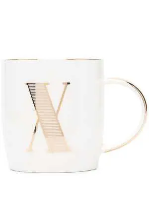 BITOSSI HOME Letter-x Porcelain Mug - White