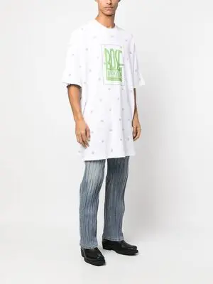 Martine Rose Long-line Logo-print T-shirt