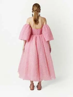 Giambattista Valli Lace-embroidered Midi Dress