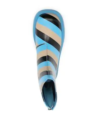 Camper Striped Ankle Boots