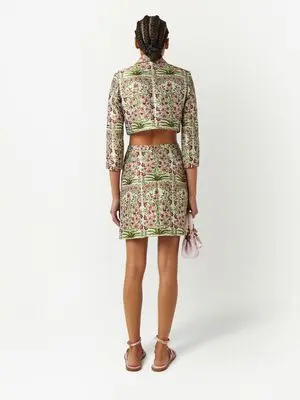Giambattista Valli Floral Jacquard Mini Skirt
