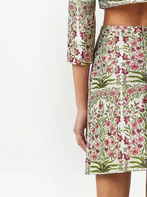 Giambattista Valli Floral Jacquard Mini Skirt