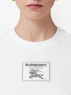 Burberry Label Cotton T-shirt
