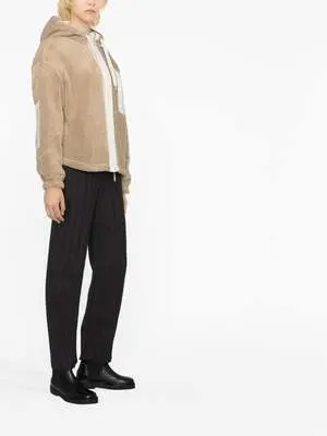 Emporio Armani Faux Shearling Hooded Jacket